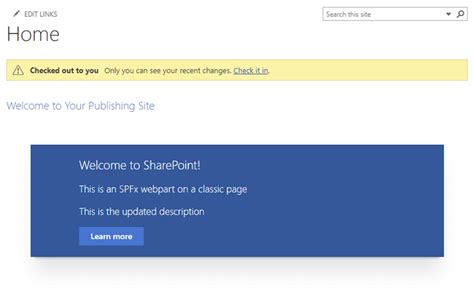 Spfx Web Parts On Classic Sharepoint