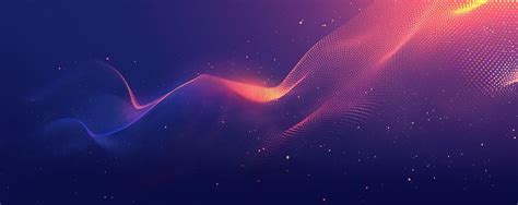 Premium Photo Abstract Digital Wave Of Dots On A Dark Blue Background