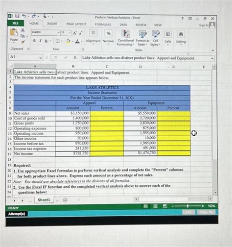Solved Required Use Appropriate Excel Formulas To Chegg