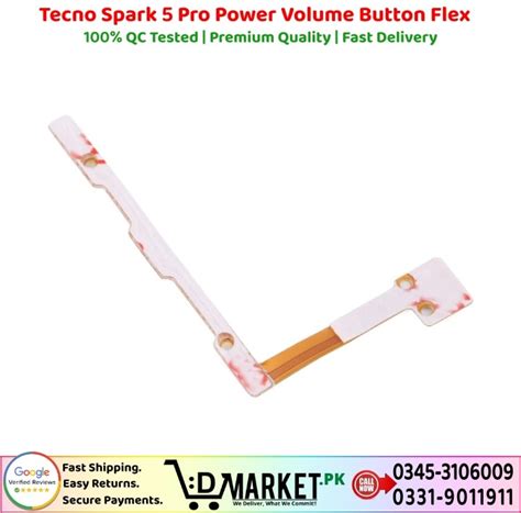 Tecno Spark Pro Power Volume Button Flex Price In Pakistan Fast Secure