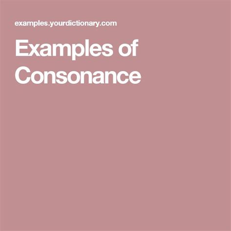 Examples Of Consonance Example Of Poem Observation Examples Observation
