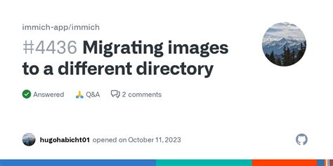Migrating Images To A Different Directory · Immich App Immich