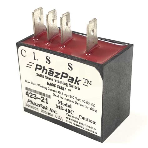 Ms40 C Phazpak Solid State Starting Switch Magic Start 40amps 250v 50