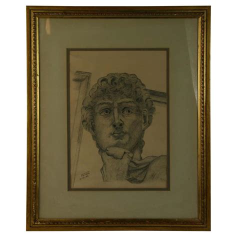 Three Large 19th Century Classical Nude Charcoal Drawings At 1stdibs