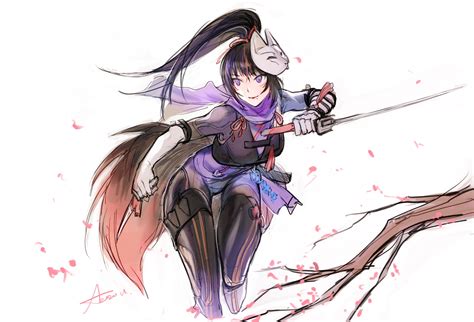 Suvin Mononochi Kunimitsu Ii Tekken Tekken 7 Highres 1girl Black Hair Branch Closed