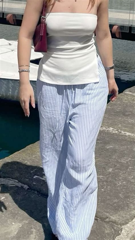 Ways To Style Striped Trousers Amazon Capsule Wardrobe Outfit Ideas