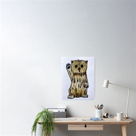 Cute Owlbear Doodle Poster By Nihalf Redbubble