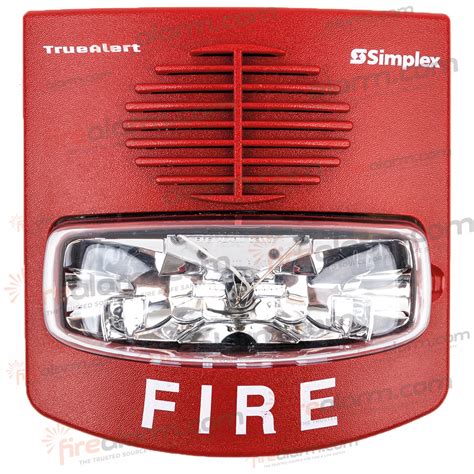 Simplex 4906 9133 Chime Strobe Wall Mount Red