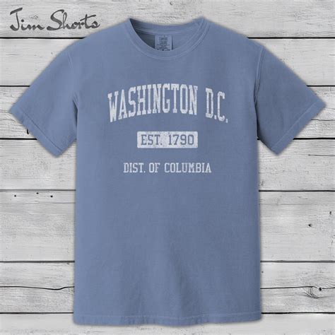Washington Dc Athletic Sports Design Js04 Heavyweight Unisex T Shirt Etsy