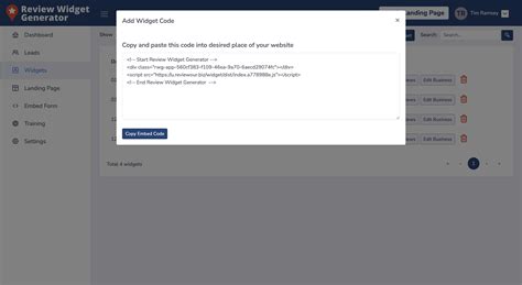 Google Review Widget Generator