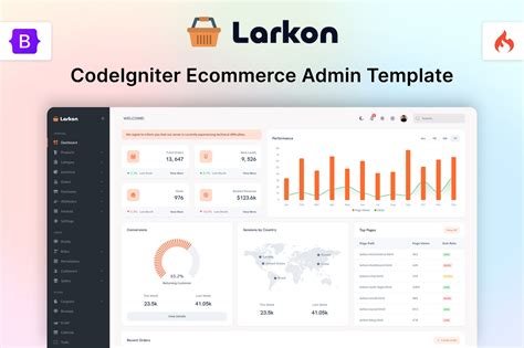 Larkon Codeigniter Ecommerce Management Admin