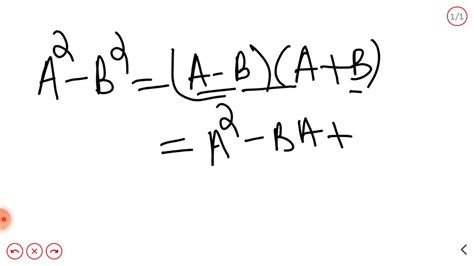 if a and b are square matrices of order n ×n such that a 2 b 2 a b a