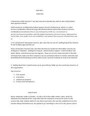 CHAPTER 3 Exercise Docx CHAPTER 3 EXERCISES 1 What Does CISSP Stand For Use The Internet To