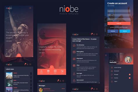 niobe html mobile template fastcode space