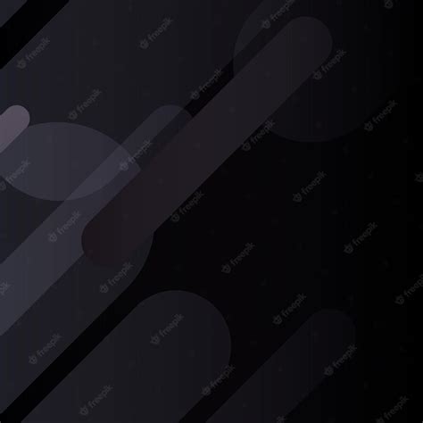premium vector black round shape element background