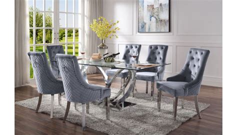 Marlen Modern Glass Top Dining Table