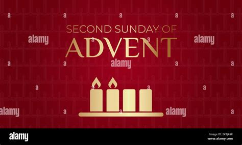 Second Sunday Of Advent Background Illustration Design Stock Vector Image And Art Alamy