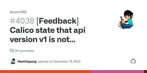 Feedback Calico State That Api Version V1 Is Not Recommended And That Its Unsupported But
