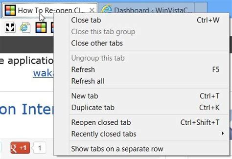 Reopen Closed Tab In Chrome Edge Firefox Opera Browsers