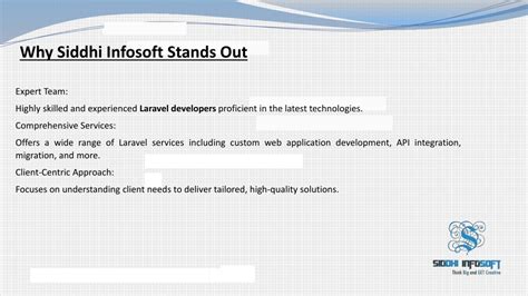 Ppt Laravel Development Company Based In The Usa Siddhi Infosoft