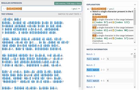 regex regexp regular expressions düzenli kurallı İfadeler bölüm 1