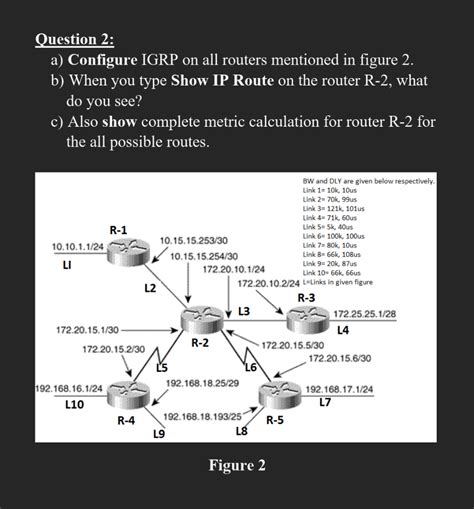 solved question 2 a configure igrp on all routers