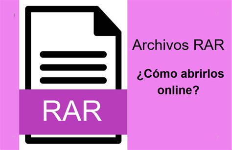 Cómo abrir un archivo rar online