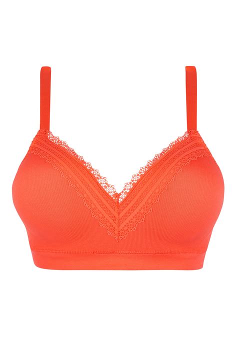 Brassière Sans Armatures Agathe Orange Corail
