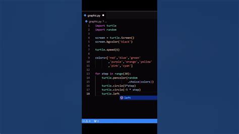 Python Turtle Graphics Python Shortsvideo Programming Pythonturtle Coding Learnpython