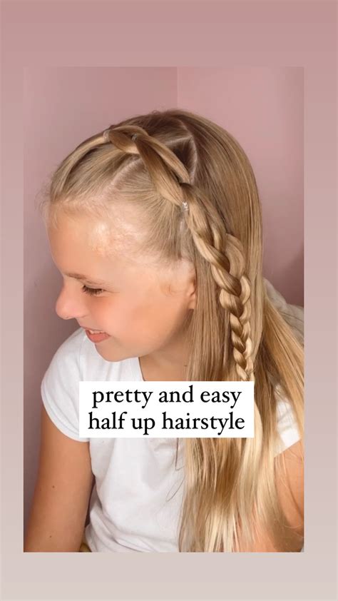 Cute Half Up Half Down Hairstyle For School Stylish Life For Moms