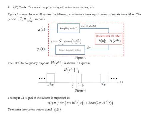 solved 4 5 topic discrete time processing of