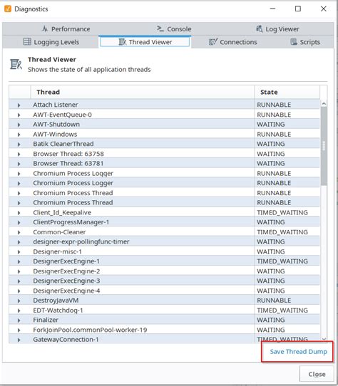 How To Take A Thread Dump Inductive Automation Help Center