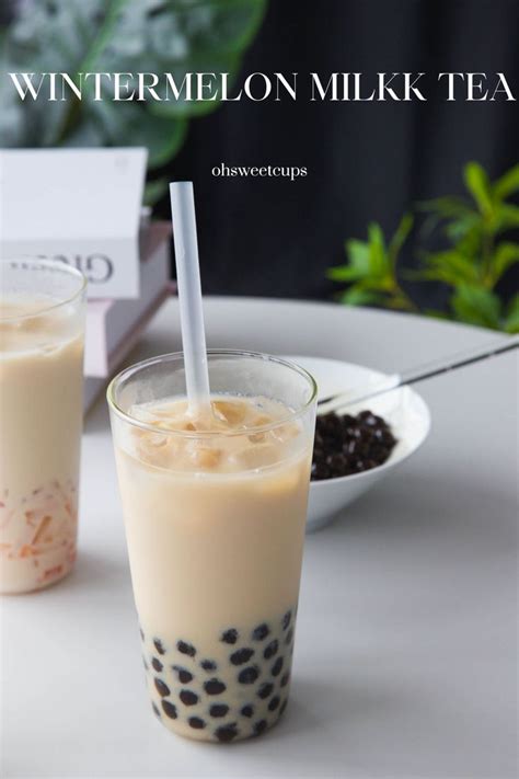 Winter Melon Milk Tea Or Winter Melon Boba Belongs To Fruit Bubble Tea It Is Refreshing And