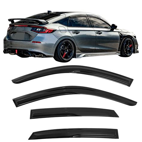 Ikon Motorsports Tape On Window Visors Compatible With 2022 2026 Honda