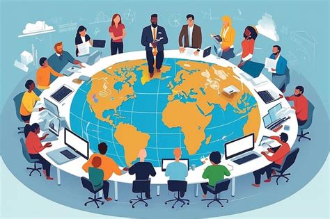 Premium Photo Global Collaboration Diverse Team Worldwide Impact