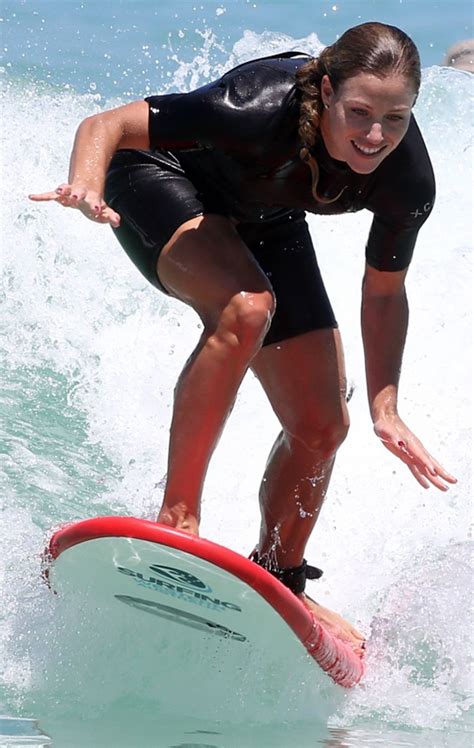 Angelique Kerber Surfing At Trigg Beach In Perth 12302017 Hawtcelebs