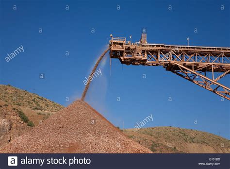 Stacking Conveyor Coarse Ore Storage Copper Mine Arizona Heavy Stock Photo Alamy