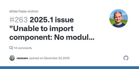 20251 Issue Unable To Import Component No Module Named Pymodbus