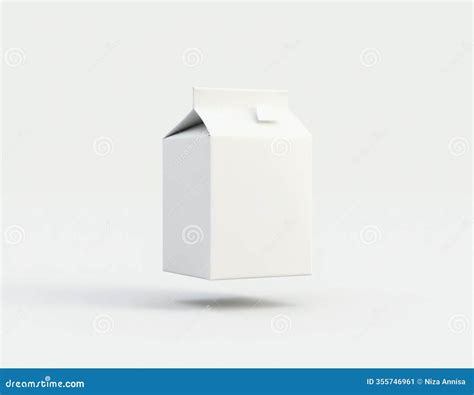 Blank Gable Top Milk Carton Packaging Mockup Stock Image 355746961