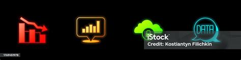set financial growth decrease pie chart infographic cloud computing