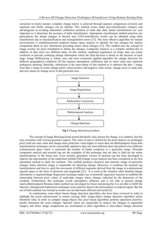 A Review Of Change Detection Techniques Of LandCover Using Remote Sensing Data PDF