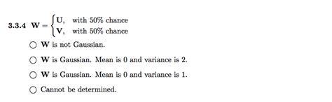 Solved Given Two Independent Gaussian Random Variables U Chegg