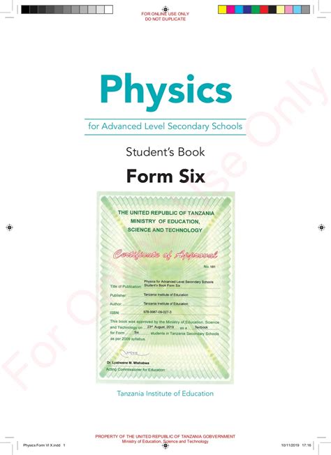 Form 6 Physics