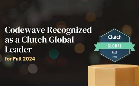 codewave recognized as a clutch global leader for fall 2024