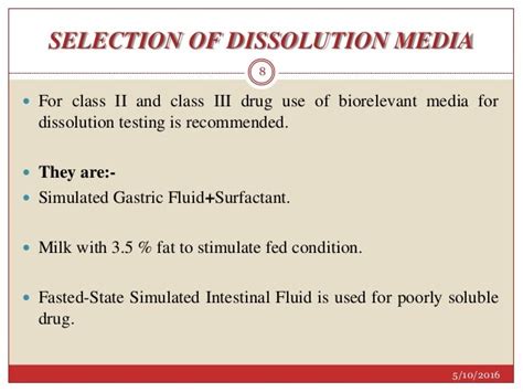 Seminar On Dissolution Media