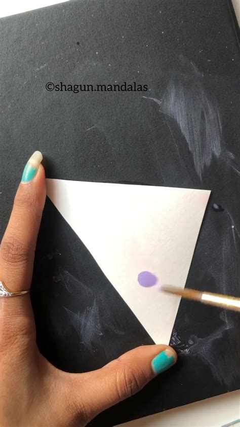 Mandala Patterns In A Triangle Mandala Drawing Mandala Art Therapy