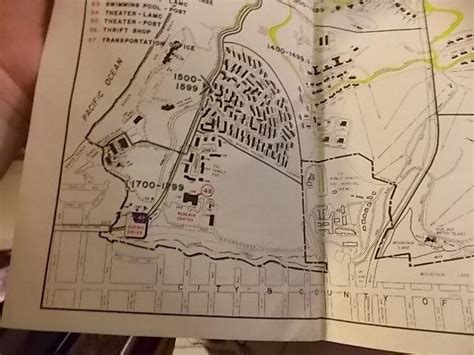 1976 Bicentennial Map Army Base Presidio San Francisco California
