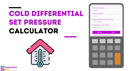 Cold Differential Set Pressure Calculator