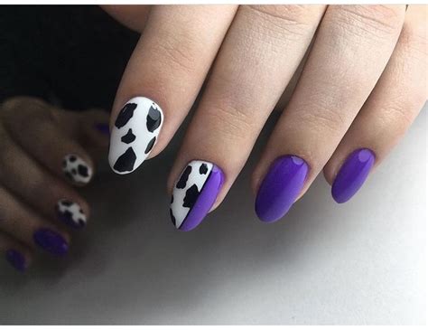 Гель лак Минская | Cow nails, Manicure, Stylish nails