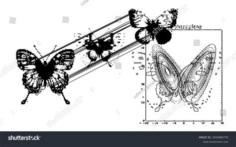 Mathematical Simulation Chaos Theory Butterfly Effect Stock Vector Royalty Free 2504960775